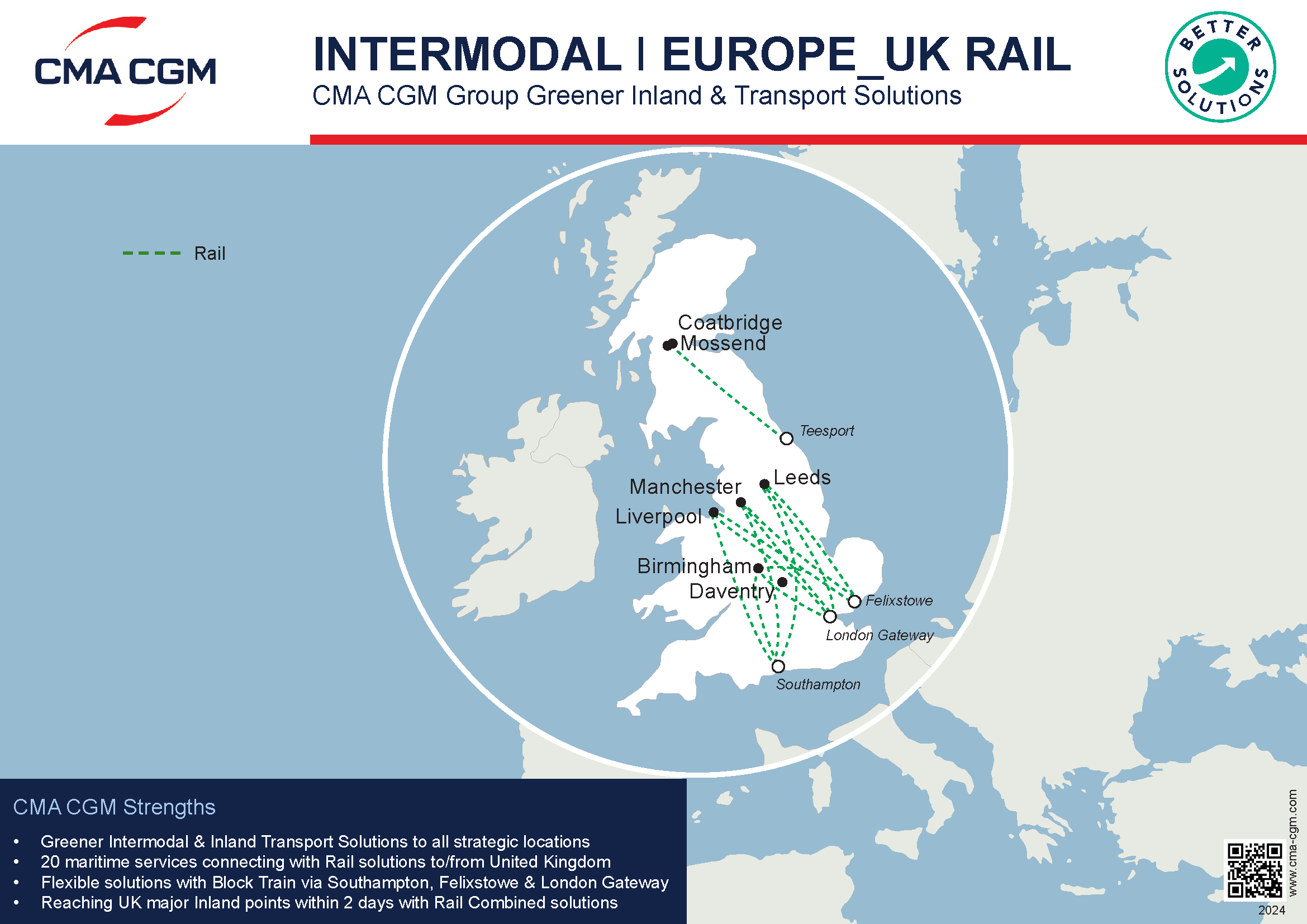 CMA CGM | Inland and intermodal services in Europe
